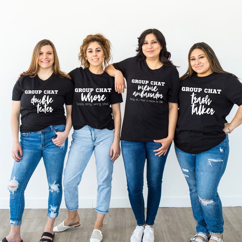 Group Chat Friend Group Shirts, Girls Trip Group Shirts, Group Birthday ...