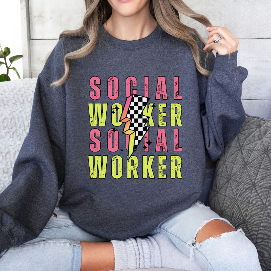 Social Worker Crewneck Sweatshirt, Gift for Social Worker, School ...