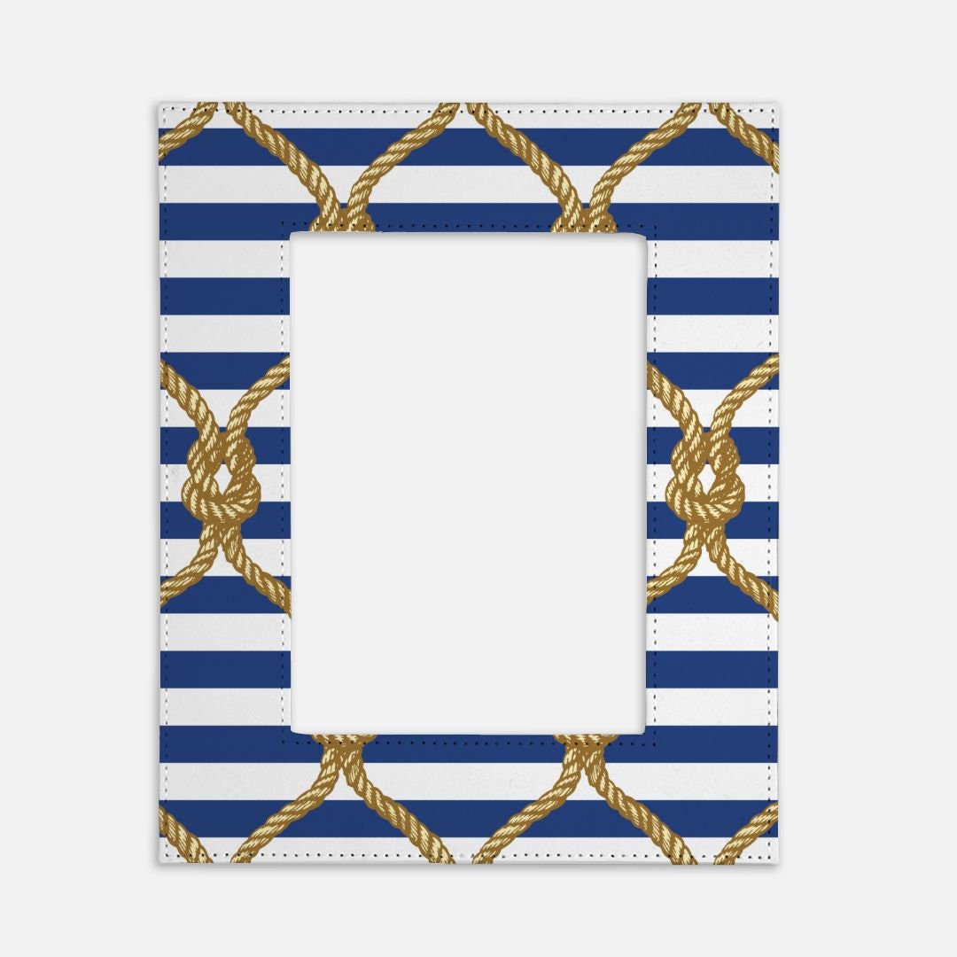 Blue & White Marine Knot Photo Frame | Nautical Picture Frame | Memory ...