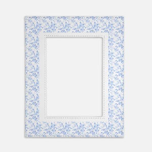 Blue Toile Photo Frame | 5x7 Picture, 8x10 Frame | Baby Nursery Decor ...