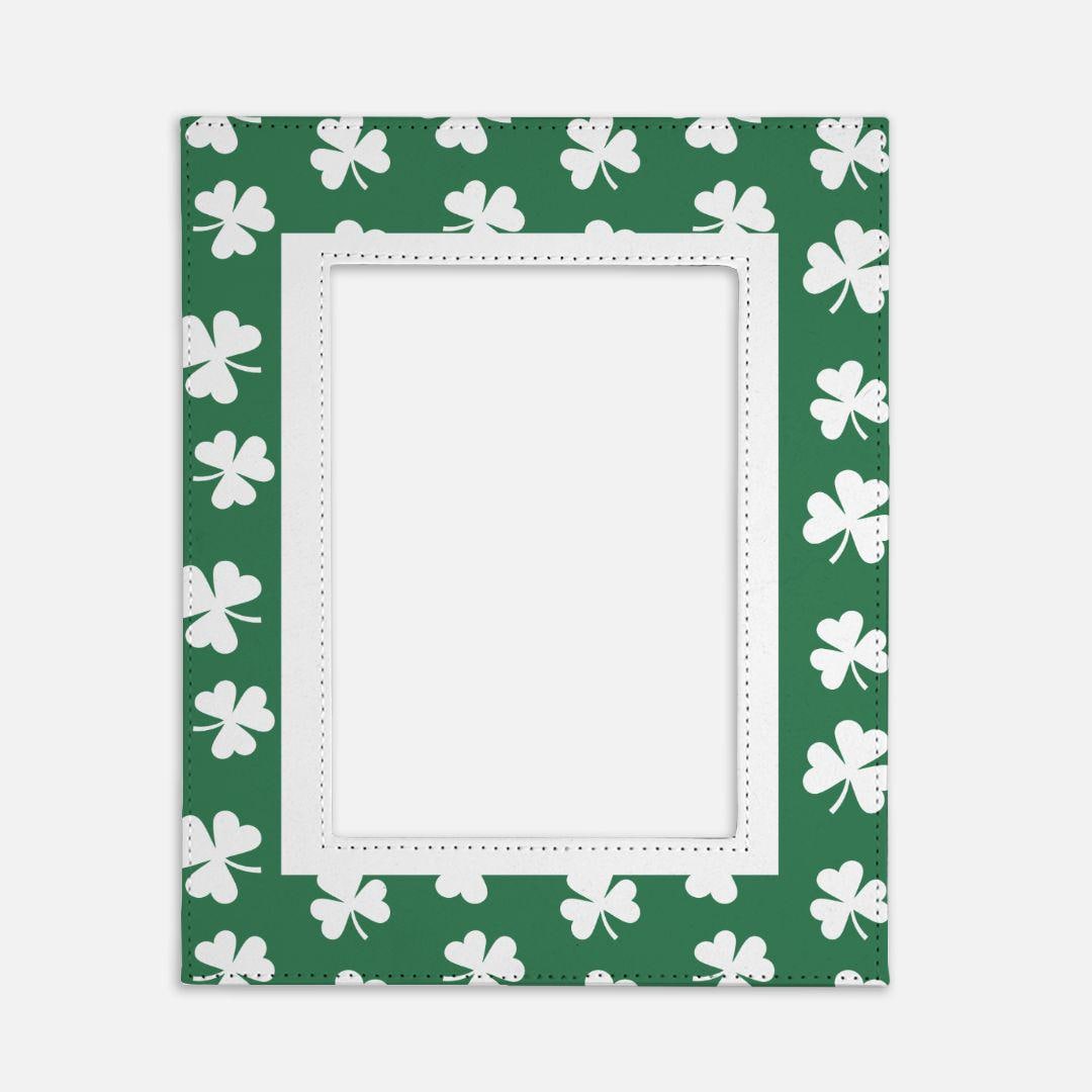 Green Shamrock Picture Frame | St Patricks Day Decor, Holds 5x7 Photo ...