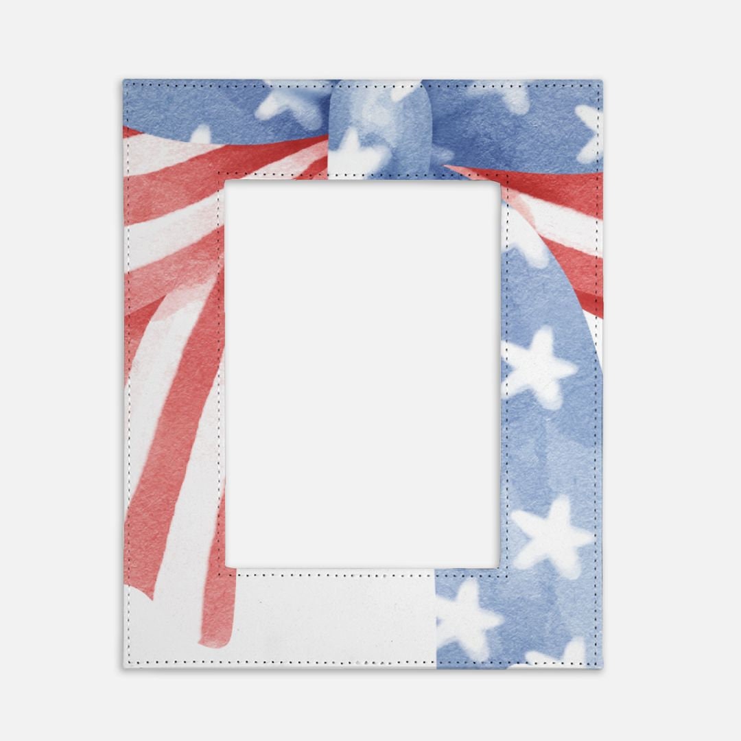 Bow Frame | Red White Blue Bow Frame | Americana Frame | Patriotic ...