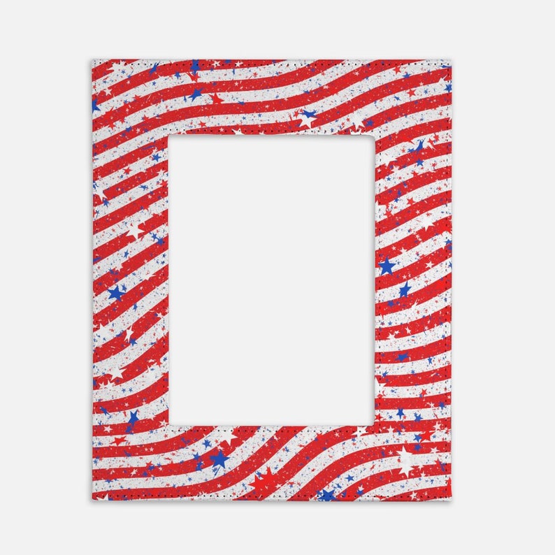 Patriotic Picture Frame | Americana Decor, 5x7 Photo Display - Etsy