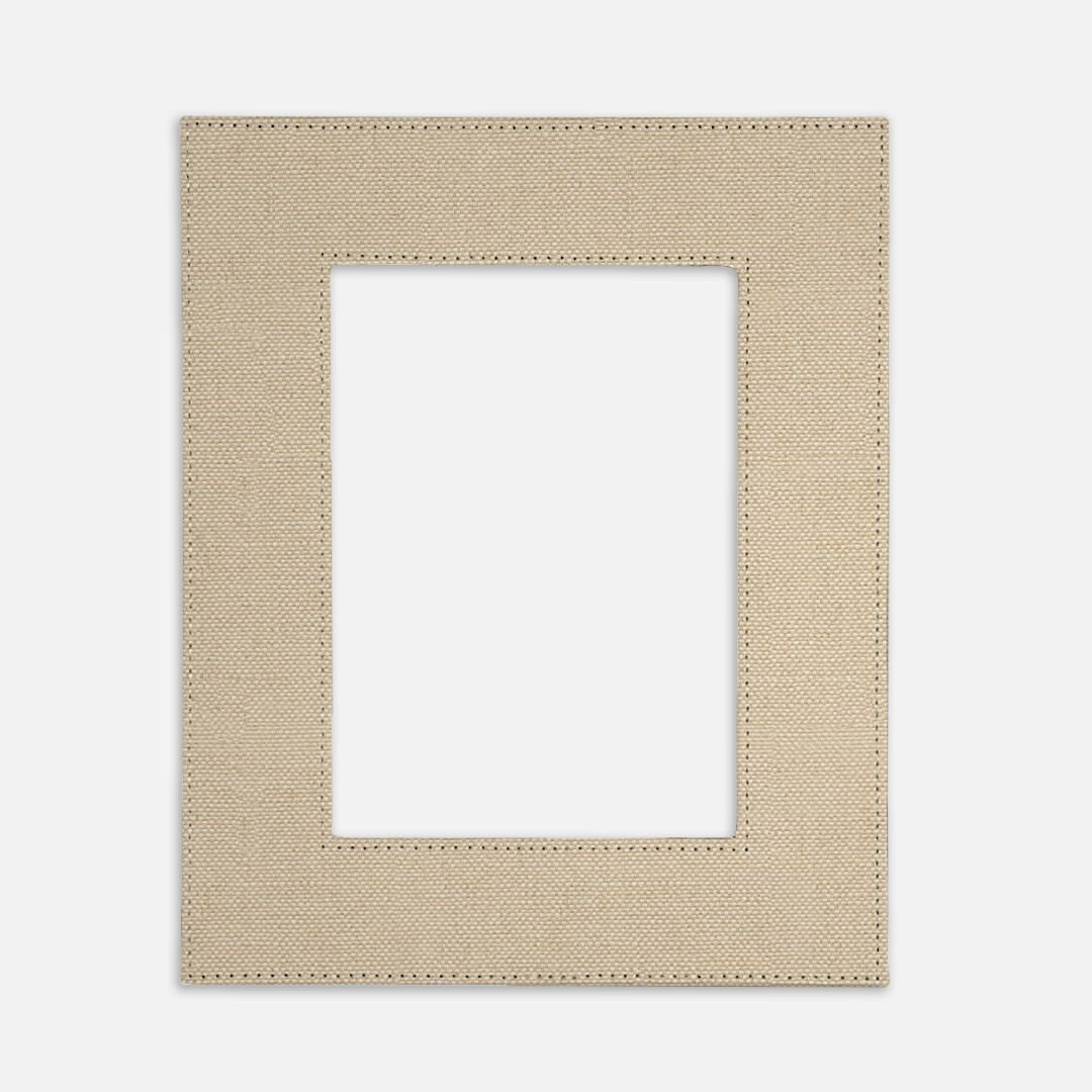 Imprinted Faux Linen Picture Frame | Faux Linen Photo Frame | Khaki ...