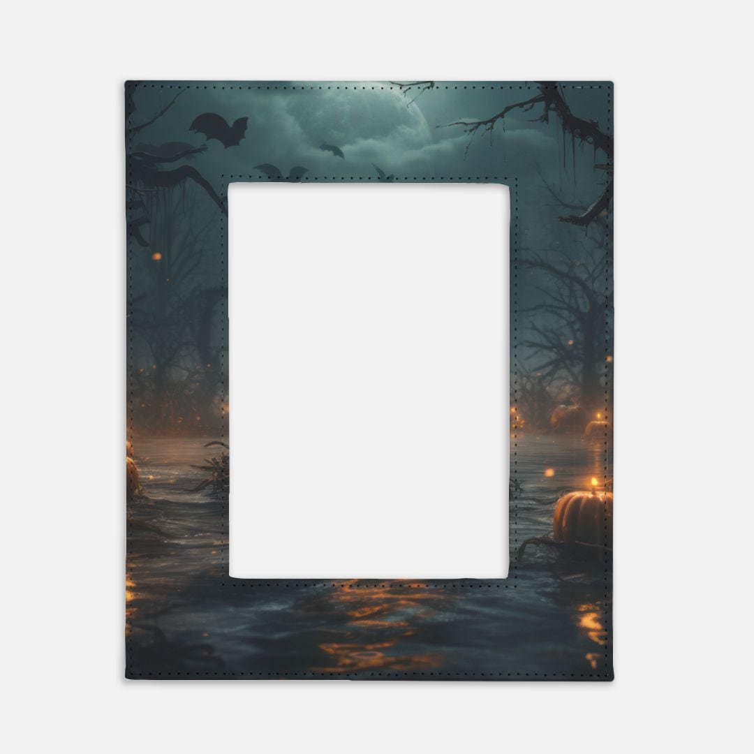 Spooky Halloween Picture Frame | Haunted Swamp, Bats | 5x7 Photo - Etsy