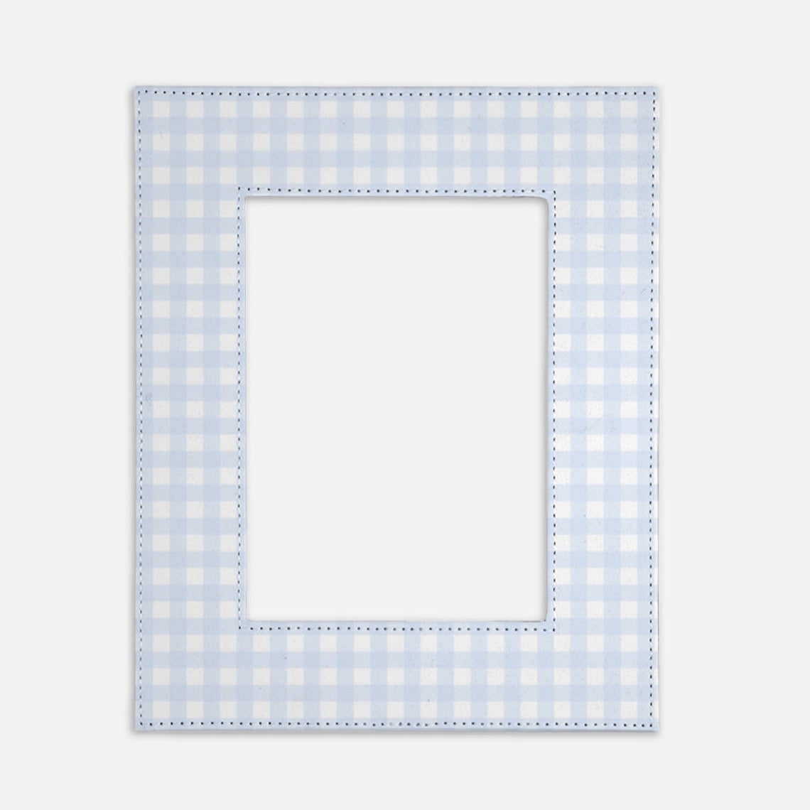 Blue Gingham Photo Frame | 5x7, 8x10 With Easel - Etsy