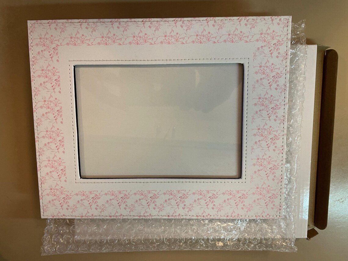 Blue Toile Photo Frame | 5x7 Picture, 8x10 Frame | Baby Nursery Decor ...