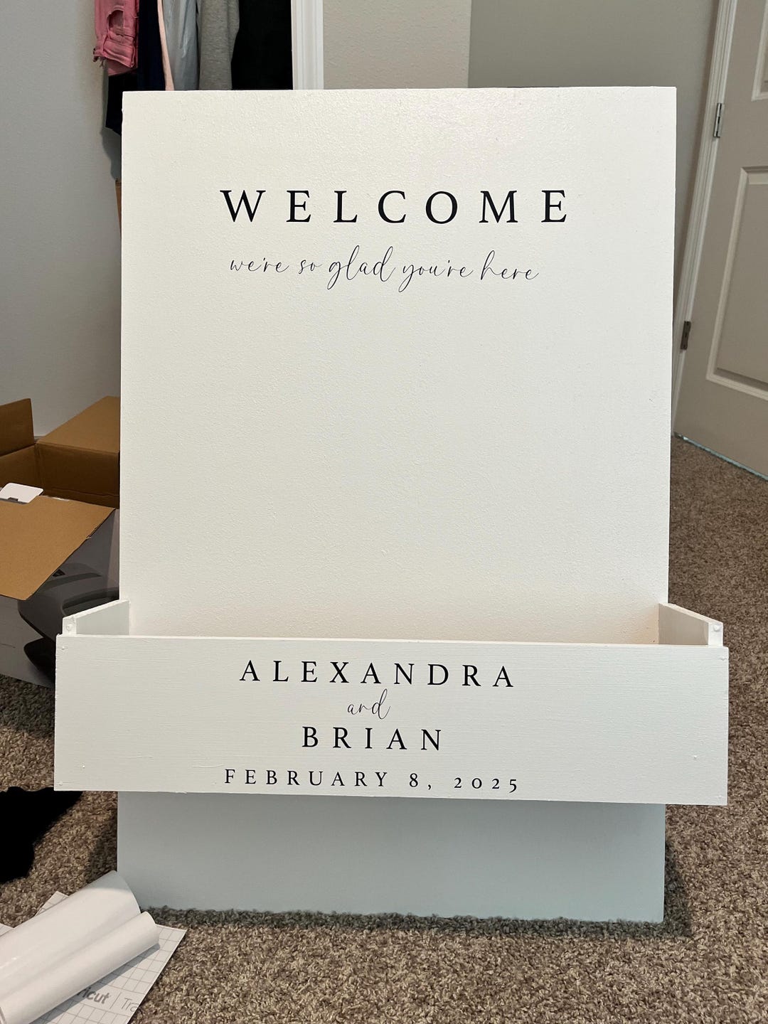 Welcome Sign Flower Box Plans - Etsy UK
