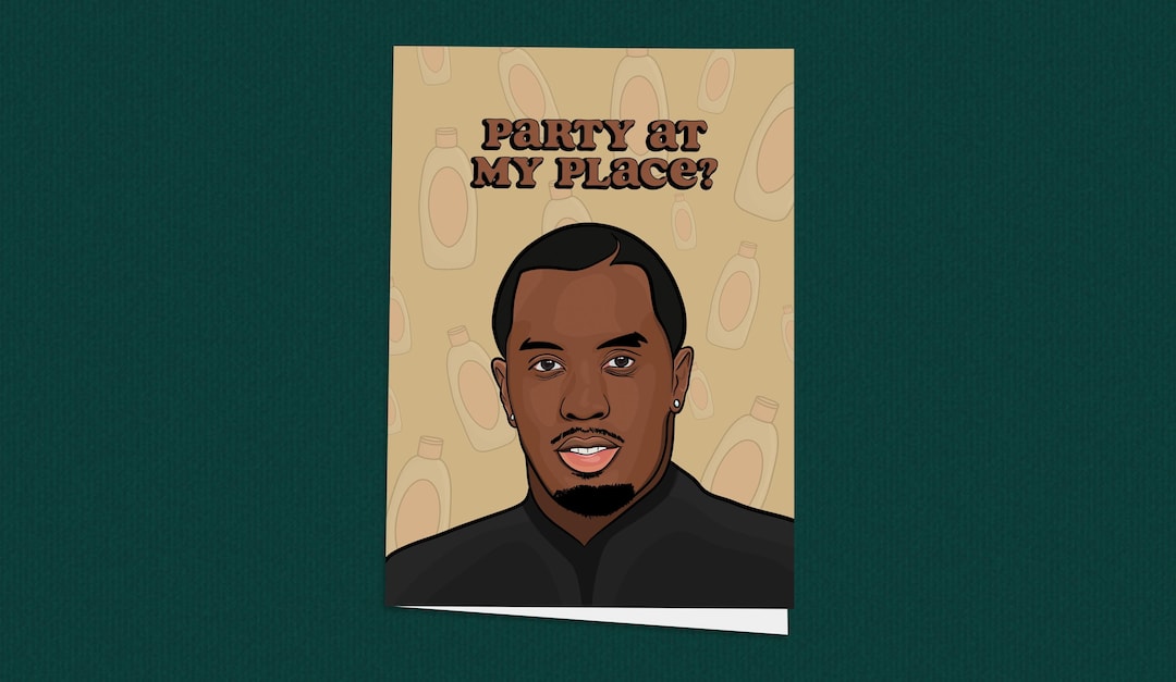 P Diddy Birthday Card, Puff Daddy, Baby Oil, Bday Card, Sean Combs ...