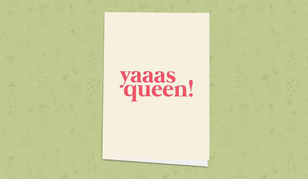 Yaaas Queen Congratulations Card, Female Empowerment, Yas Queen, Boss ...