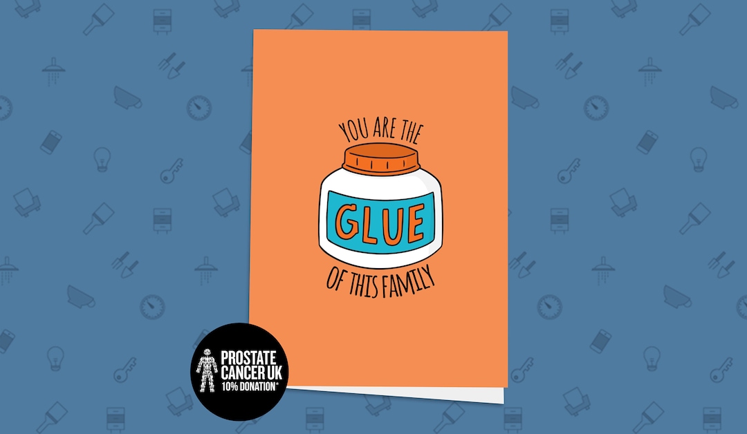 Glue of the Family Father's Day Card, Family Man Card, Glue Card, Card ...