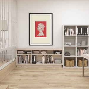 Royal Stamp | Queen Elizabeth Print, England Print, Queen Print, Home ...