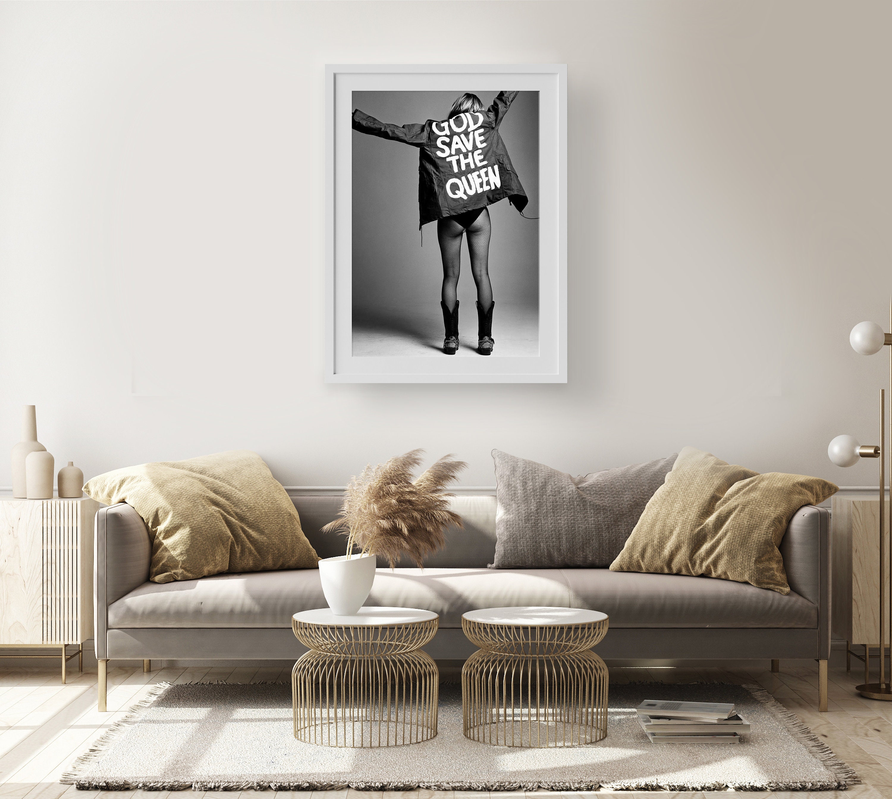 Kate Moss God Save the Queen Poster, Kate Moss Print, Fashion Wall Art ...