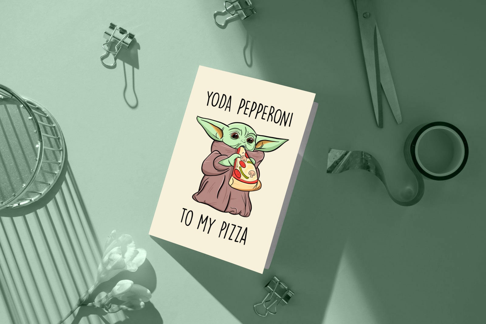 Baby Yoda Birthday Card Baby Yoda Card. Birthday Card. - Etsy UK