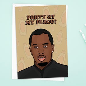 P Diddy Birthday Card, Puff Daddy, Baby Oil, Bday Card, Sean Combs ...