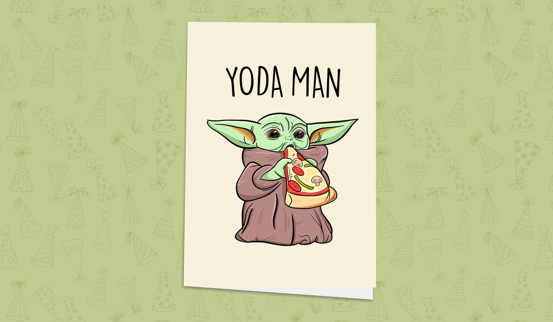 Baby Yoda Congratulations Card, Starwars Fan, Baby Yoda, Modern, Unique ...