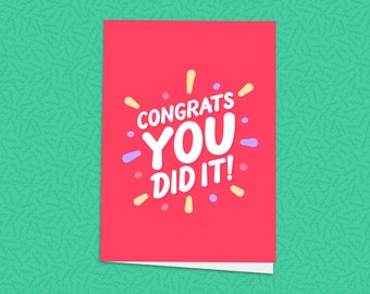 Entrepreneur Card, Congratulations Card, Encouragement Card, Graduation ...