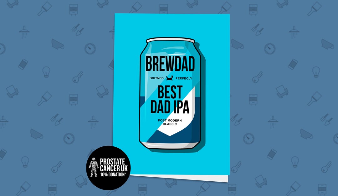 Brewdad IPA Father's Day, IPA Dad, Brewdog, Beer Card, Card for Dad ...