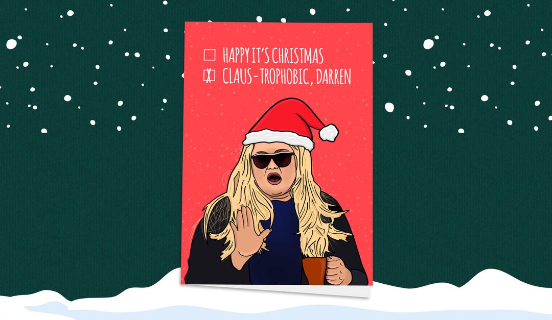 Gemma Collins Christmas Card! Claustrophobic Darren, the GC, the Only ...