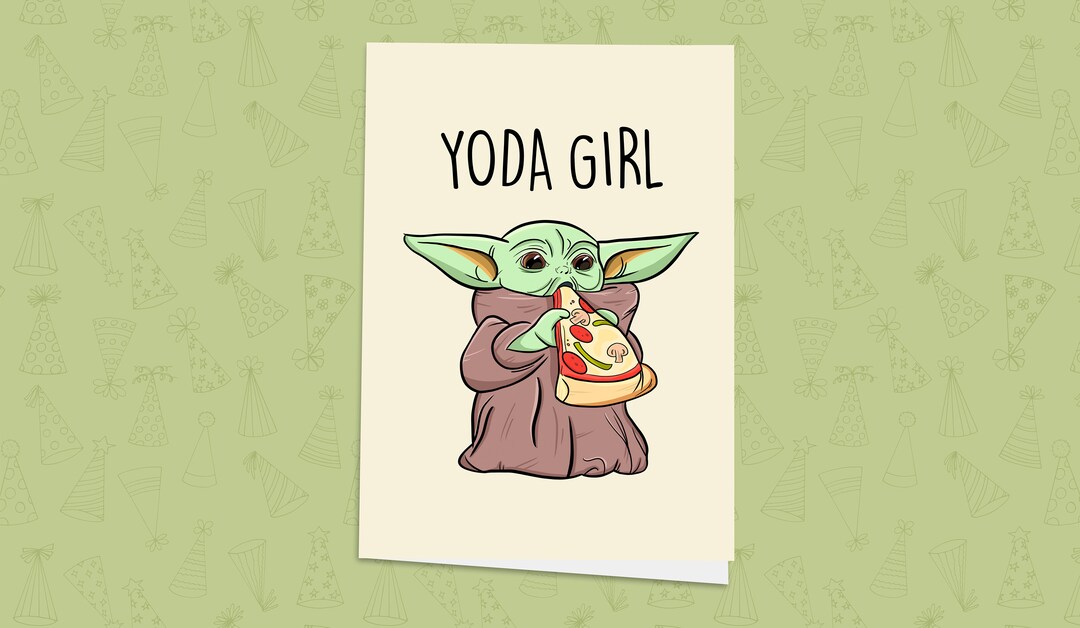 Baby Yoda Congratulations Card, Starwars Fan, Baby Yoda, Modern, Unique ...