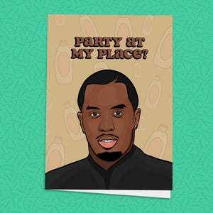 Puff Daddy Birthday Card - Etsy