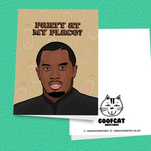 P Diddy Birthday Card, Puff Daddy, Baby Oil, Bday Card, Sean Combs ...