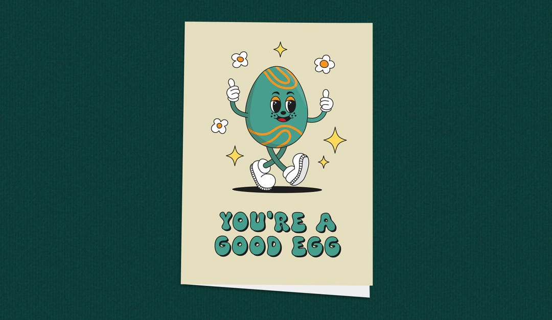 You're a Good Egg Easter Card, Cute Easter Greeting Card, Funny Easter ...