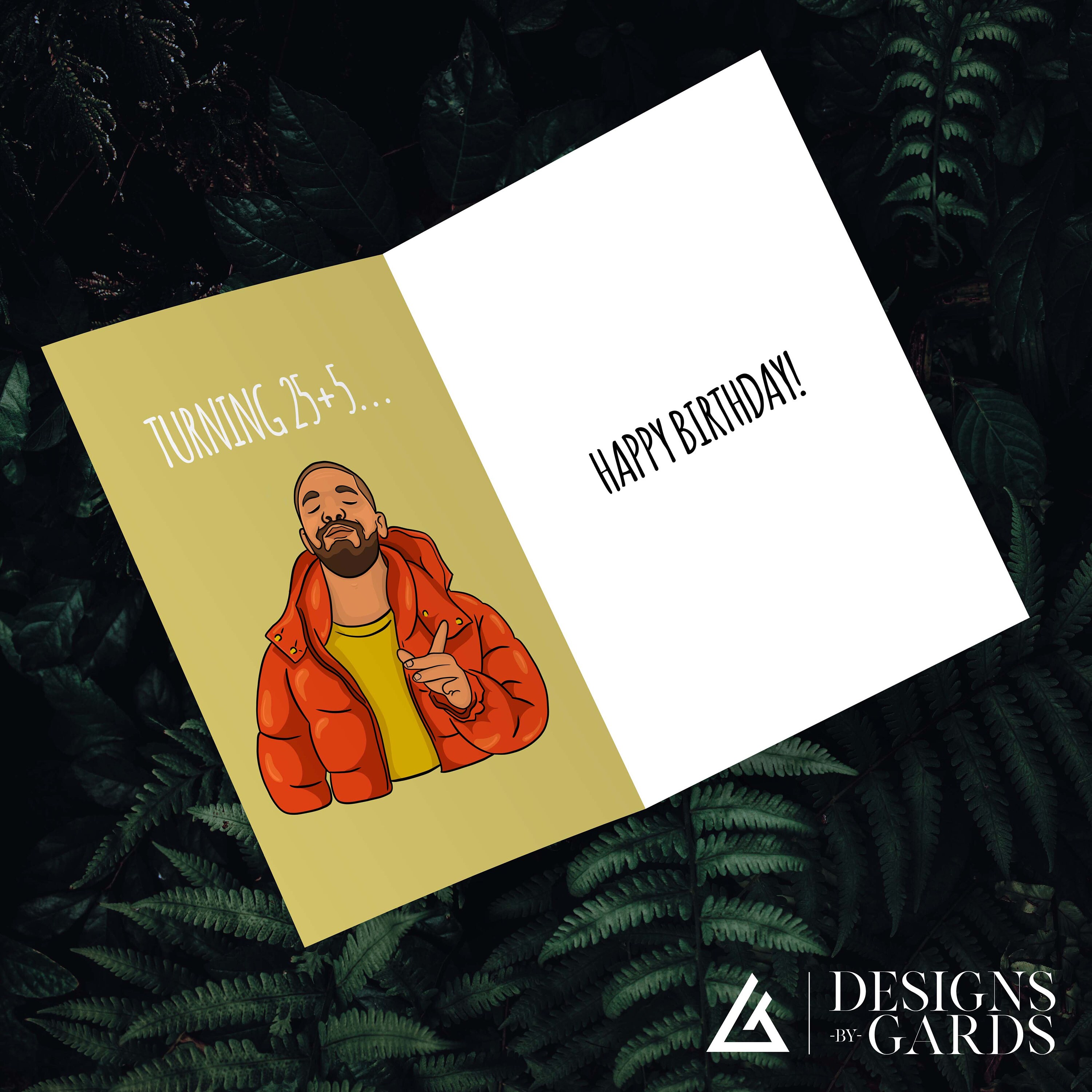 DRAKE Hotline Bling Birthday Card Drake Cards. Drake - Etsy
