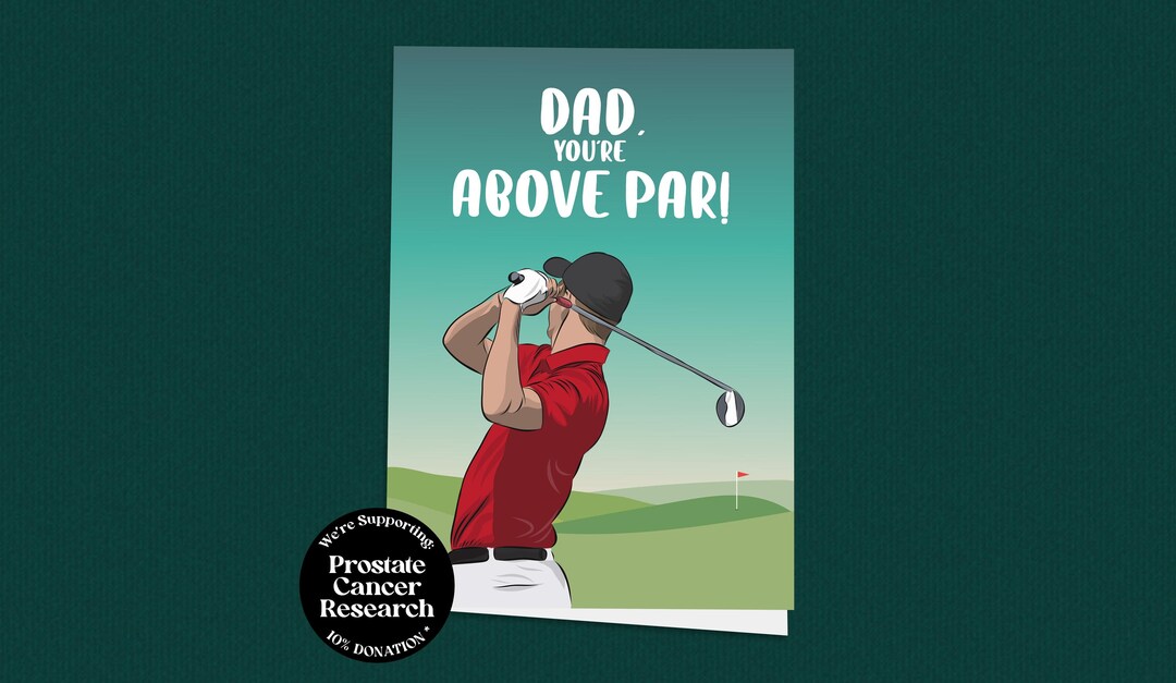 Golfing Dad Father's Day Card, Tee-rific Dad, Golf Fathers Day, Golf ...