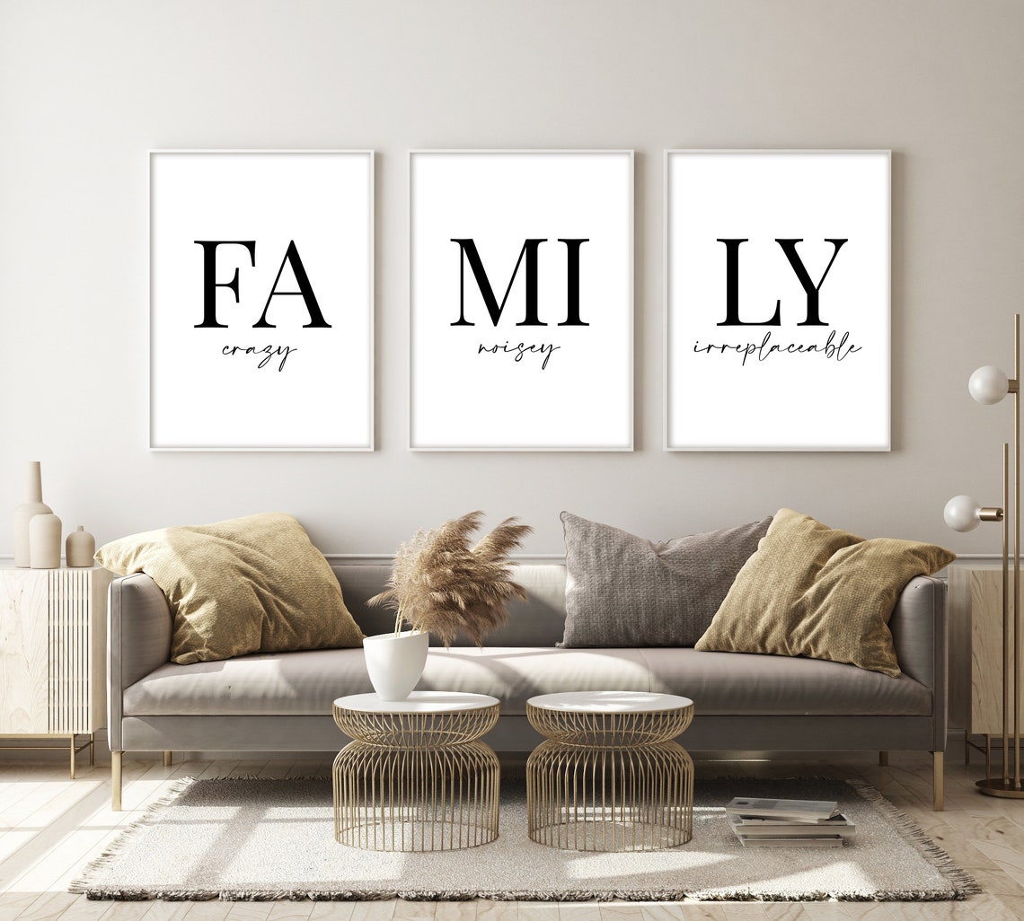 FA-MI-LY Home Decor Family Home Home Print Wall Art - Etsy UK