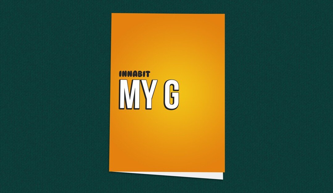 Funny Leaving Card, New Job Card, Goodbye Card, Innabit My G, Farewell ...