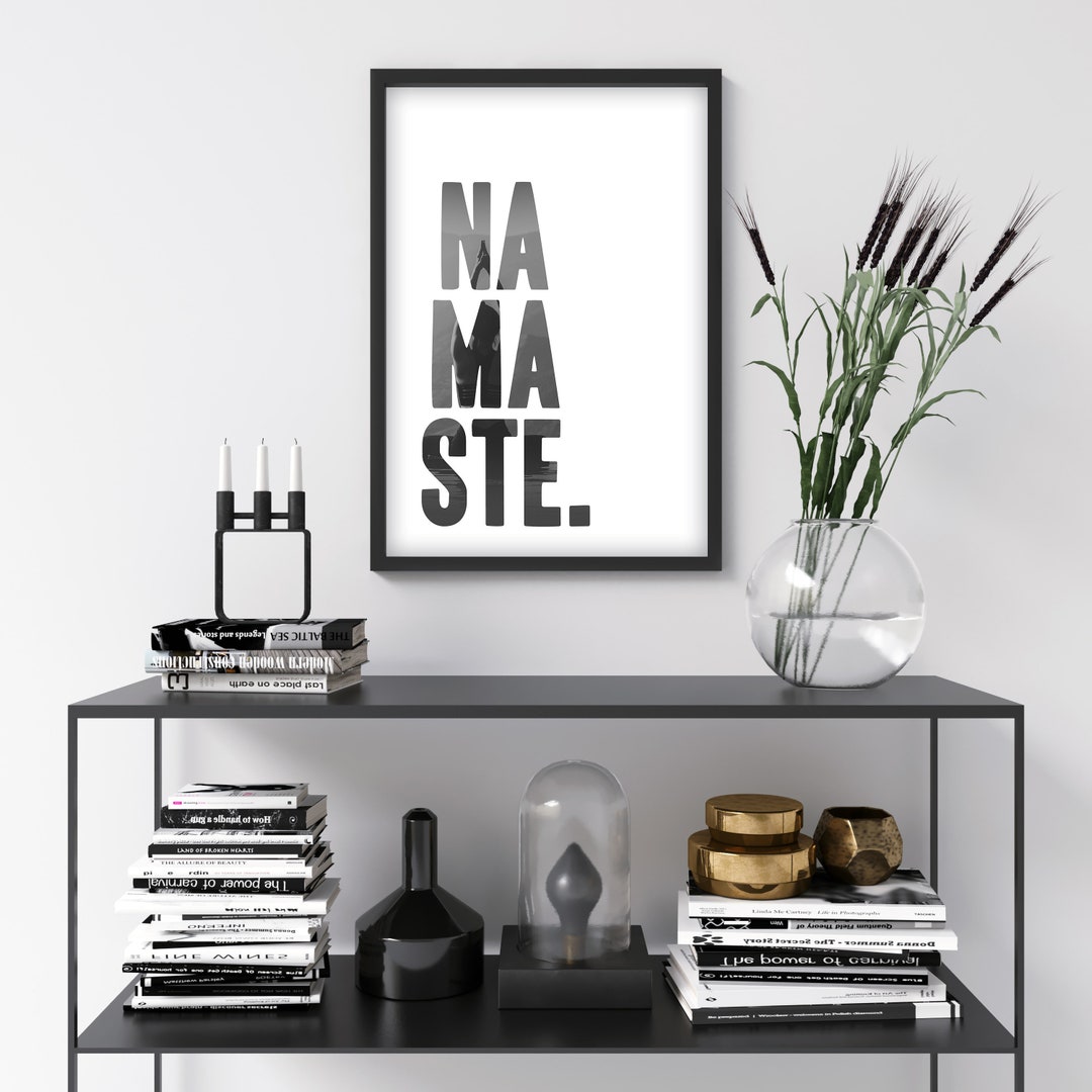 Namaste | Home Decor, Namaste Print, Home Print, Wall Art, Yoga Print ...