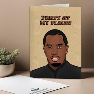 P Diddy Birthday Card, Puff Daddy, Baby Oil, Bday Card, Sean Combs ...