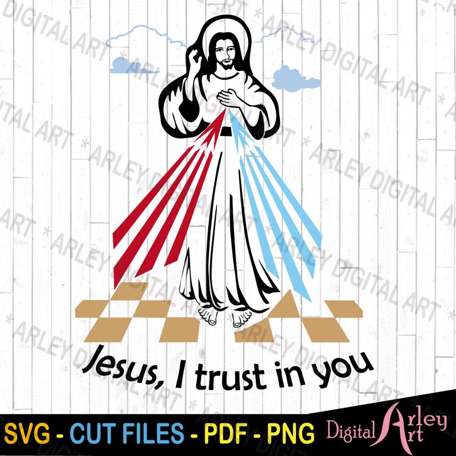 Divine Mercy, Jesus Christ SVG, I Trust in You, Lord Mercy, Holy Week ...