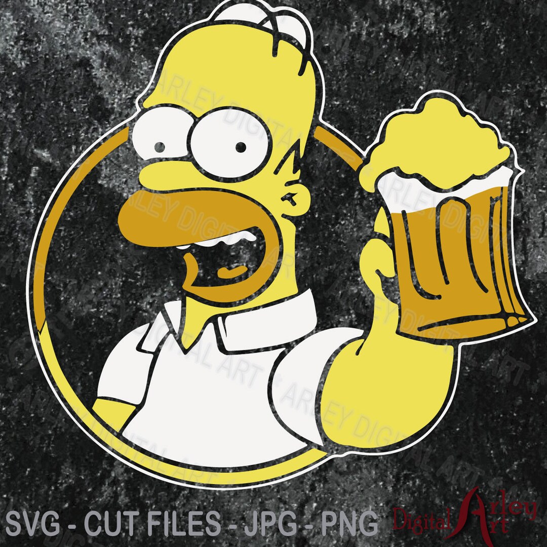 Homer svg diseño de camiseta Simpson cerveza svg archivos - Etsy México