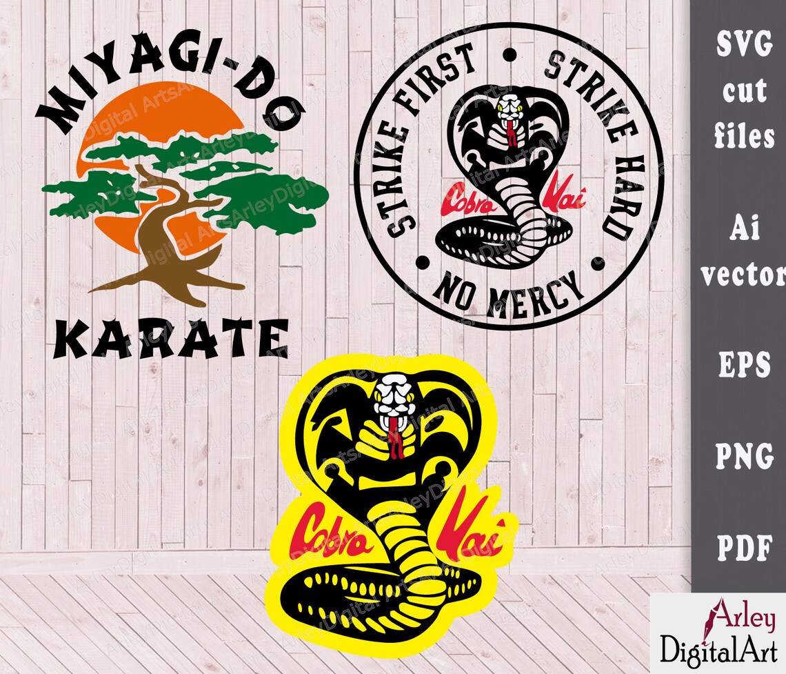 Cobra Kai SVG Files, Miyagi Do Karate Bundle, Cut Files, Png Tshirts ... Cobra Kai SVG Files, Miyagi Do Karate Bundle, Cut Files, Png Tshirts ...