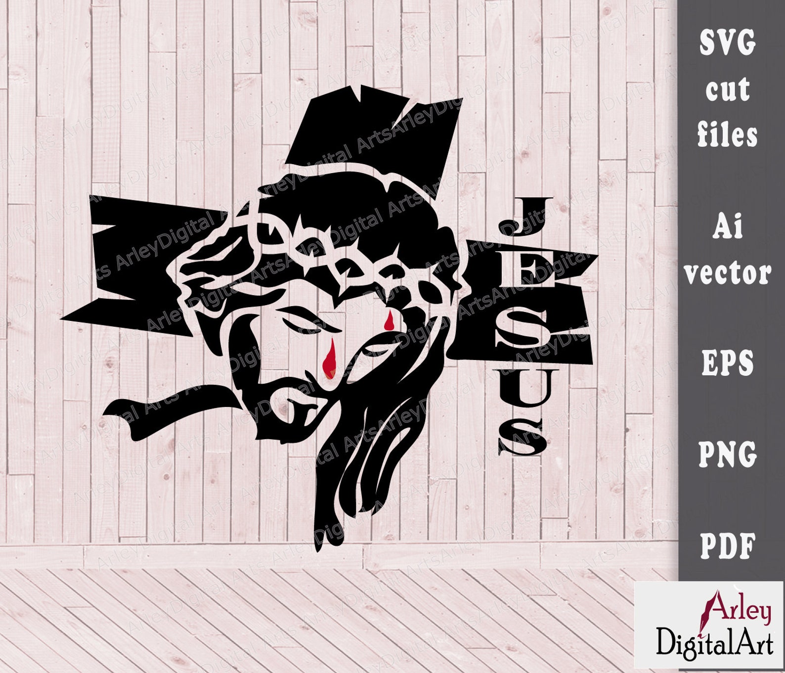 Jesus Christ SVG PNG , God Cut File, Religious, Catholic, Christian ...