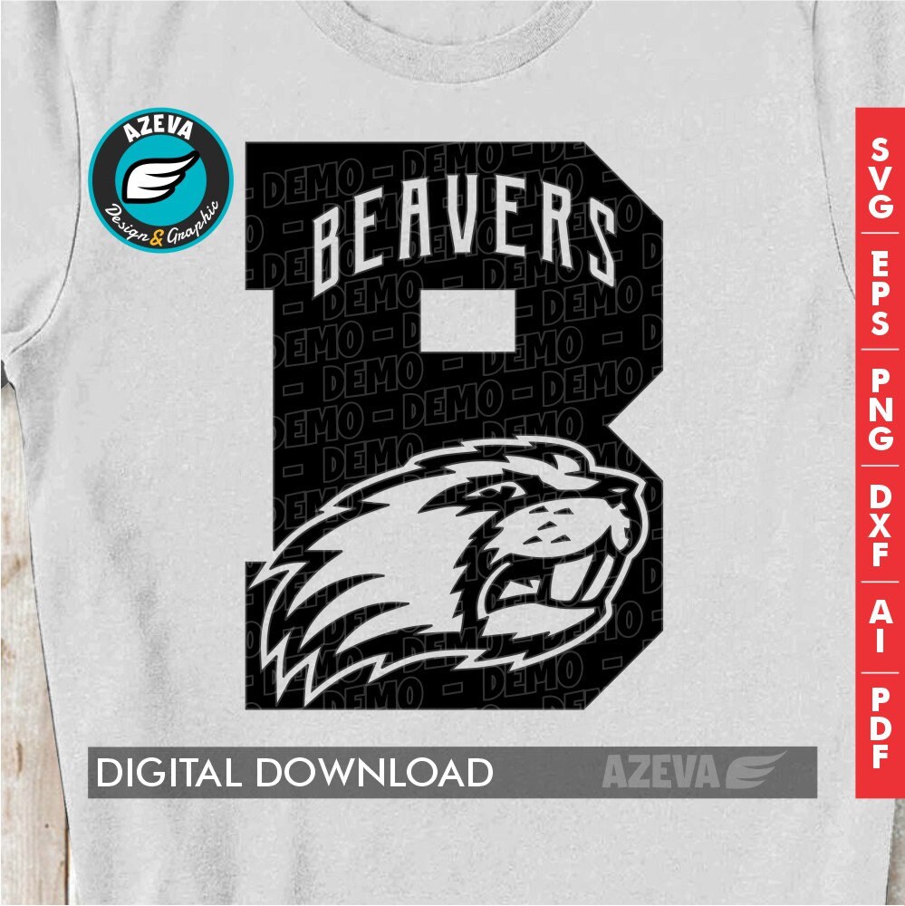 Beavers Svg Ai Png Eps Dxf and Pdf Files Sport Team Logo | Etsy