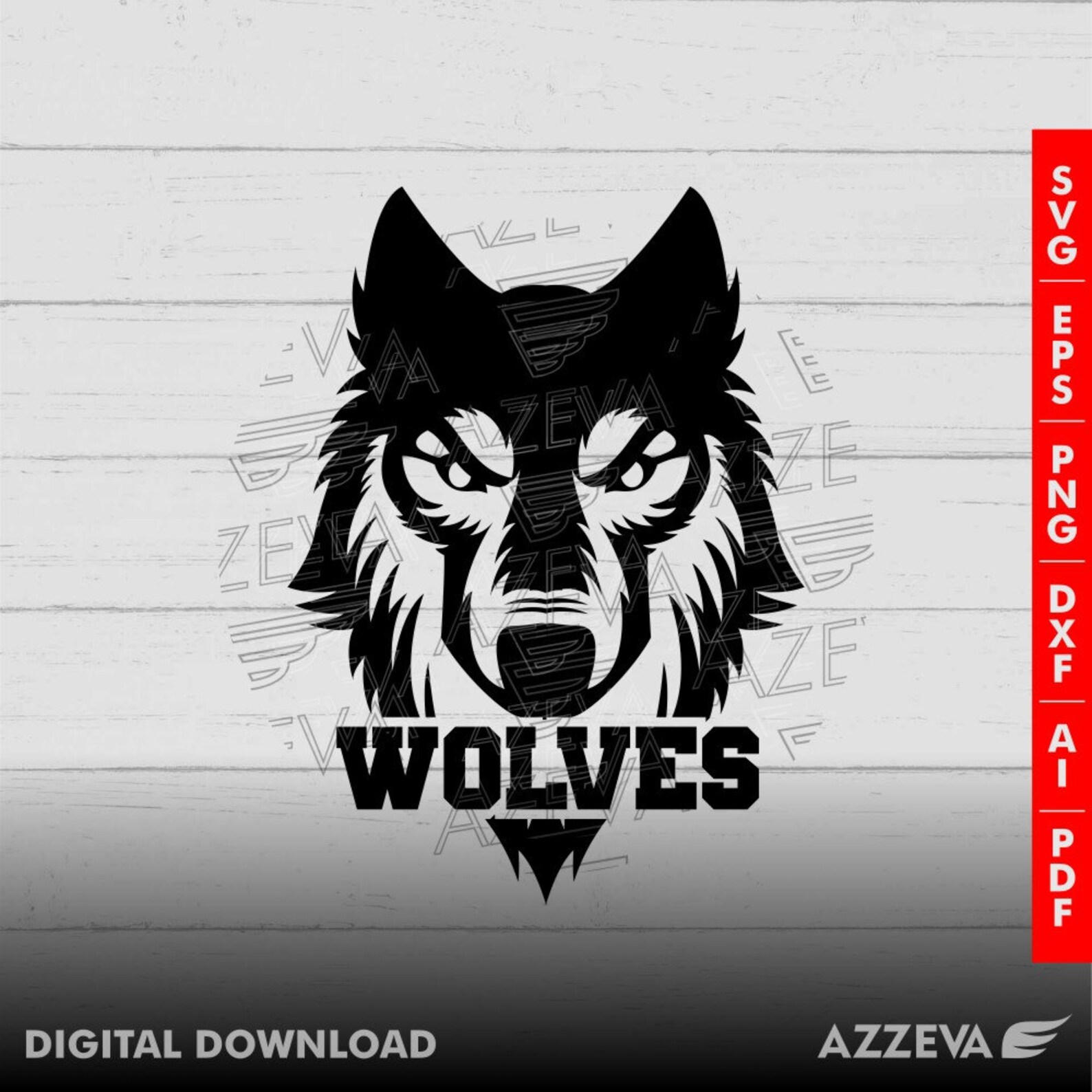 Wolf-design Png, Eps, Ai, Dxf, Png, Pdf, Jpg and Svg Files for Cricut ...