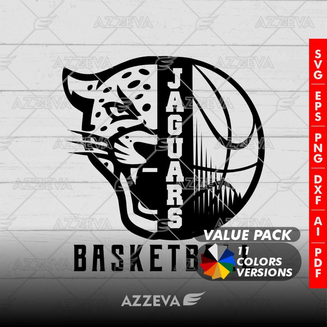 Jaguar Basketball SVG – 11 Colors, T-shirt Design (digital Download) - Etsy