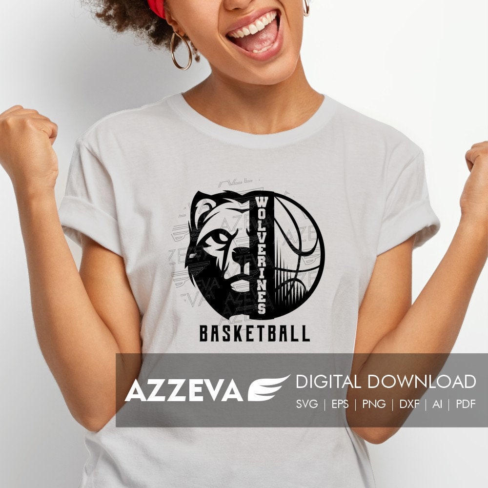 Wolverines Basketball Clipart: SVG and PNG Files (cricut Ready) - Etsy