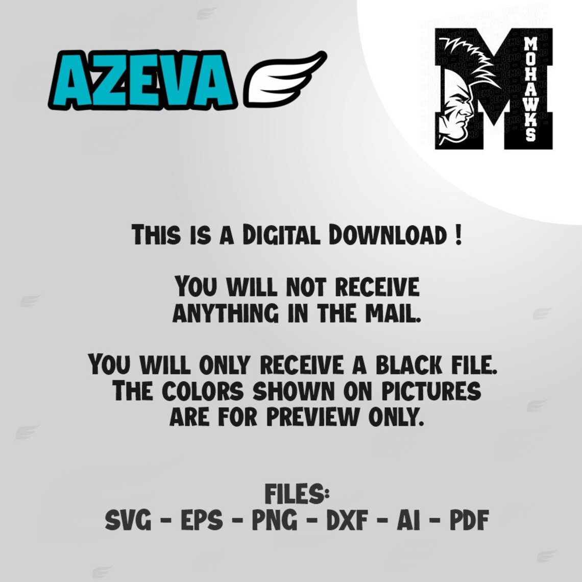 Mohawks Svg Ai Png Eps Dxf and Pdf Files Sport Team Logo | Etsy