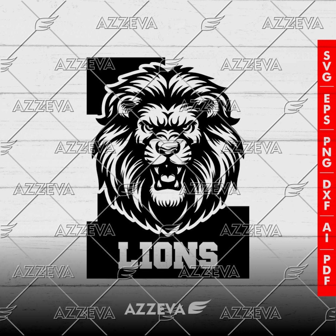 Lions Logo Generic Design Svg Png Eps Ai Dxf Png Pdf - Etsy