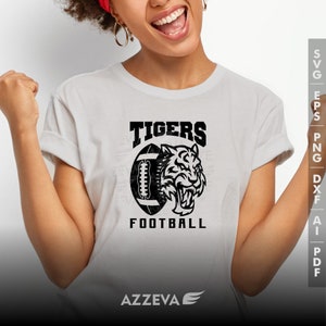 Tiger Football Digital Files Sport Mascot Svg, Png, Jpg, ... T-shirts ...