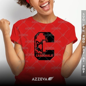 Cardinal in C Letter Generic Design Bundle - 11 Colors in SVG, PNG and ...