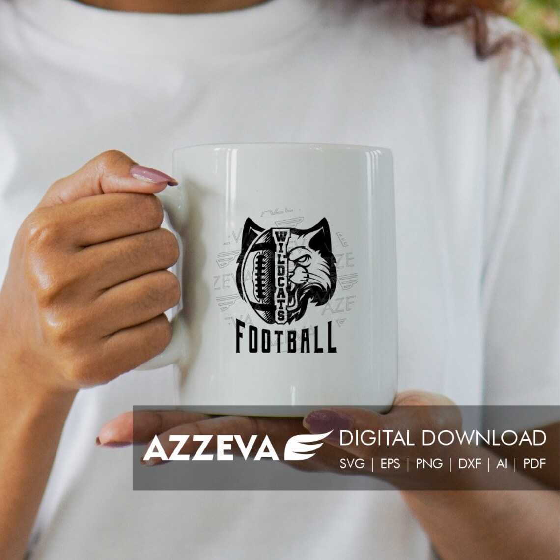 Wildcats Football Design Png Eps Ai Dxf Png Pdf Jpg and - Etsy