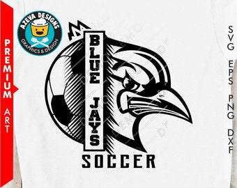 Blue Jay Soccer Svg | Etsy