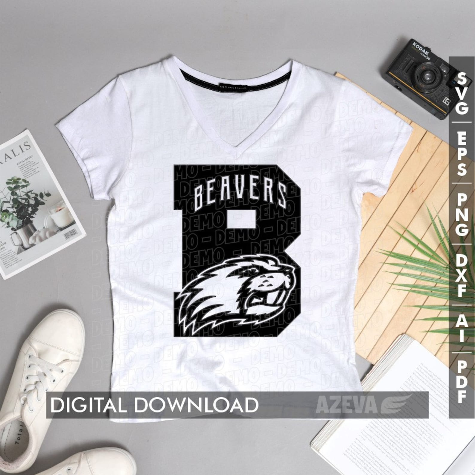 Beavers Svg, Ai, Png, Eps, Dxf and Pdf Files Sport Team Logo Files ...