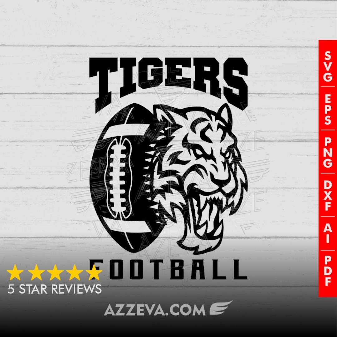 Tiger Football Digital Files Sport Mascot Svg, Png, Jpg, ... T-shirts ...