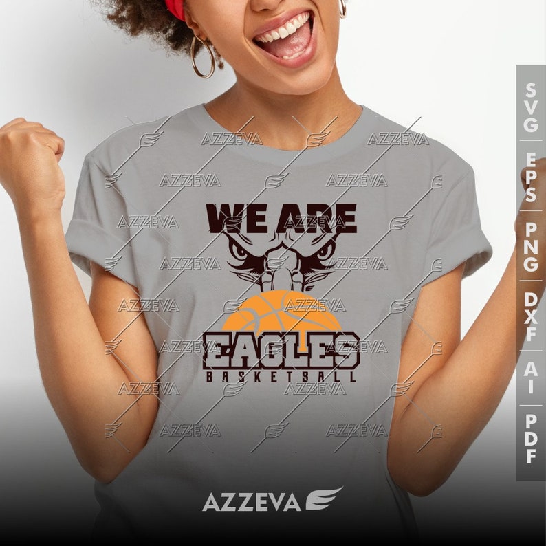 Eagles Basketball Logo Design: SVG PNG Files for Cricut - Etsy